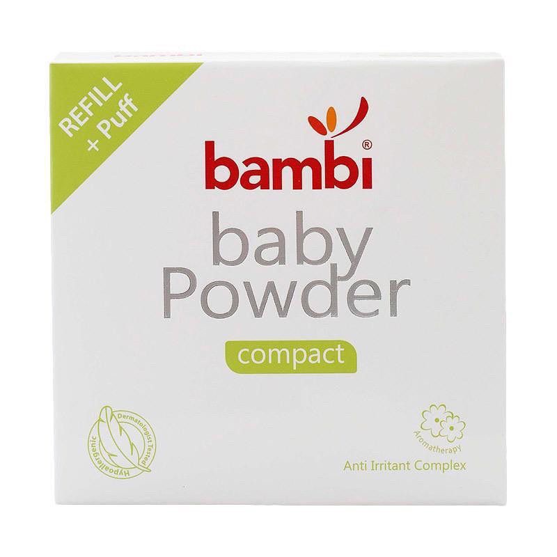 Jual Bambi baby compact powder refill 40g | Shopee Indonesia