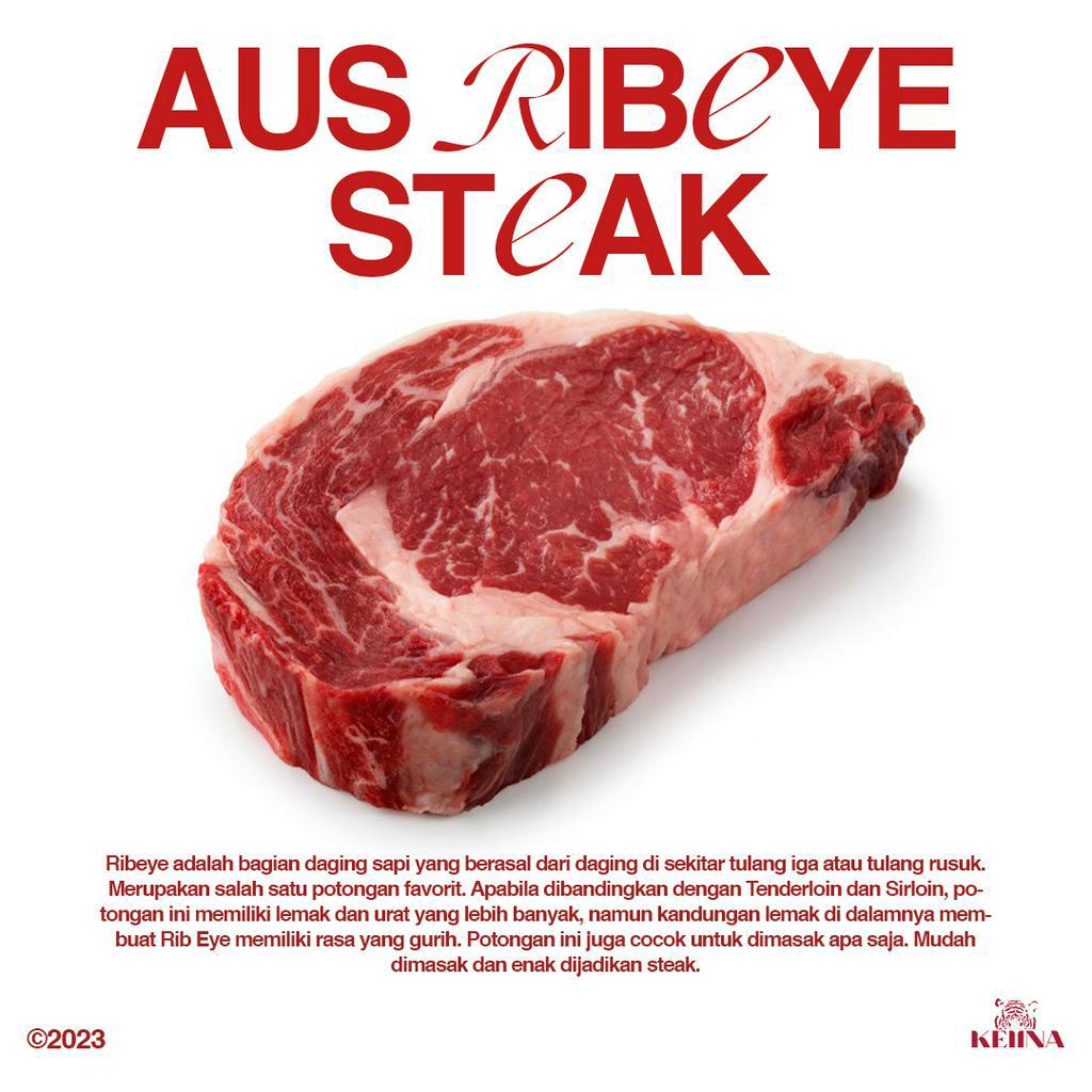Jual Daging Sapi Beef Aus Rib Eye Ribeye Cube Roll Steak Grade A ...