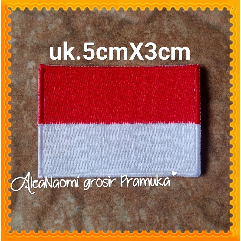 Jual TERMURAH!! emblem Bed bendera merah putih Bordir berkwalitas logo ...