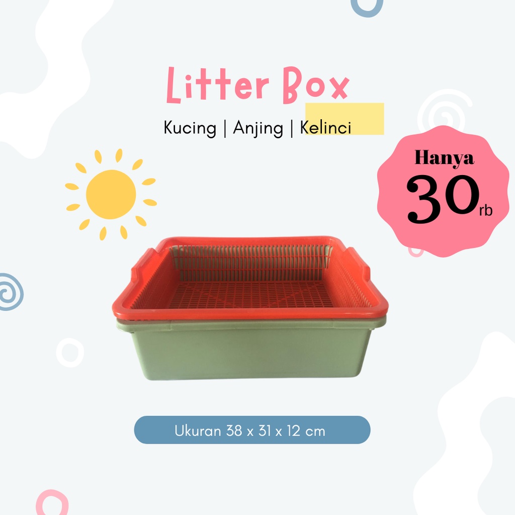 Jual Cat Litter Box - Litter Box Kucing - Litter Box - Tempat Kotoran ...