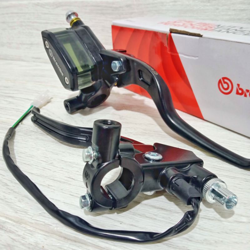 Jual HANDLE MASTER REM BREMBO MODEL OVAL DUDUKAN SPION SWITCH REM KIRI ...