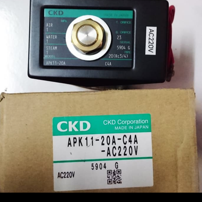 Jual SOLENOID CKD APK11-20A-C4A-AC220V SIZE : 3/4"INCH WORKING FOR STEAM | Shopee Indonesia