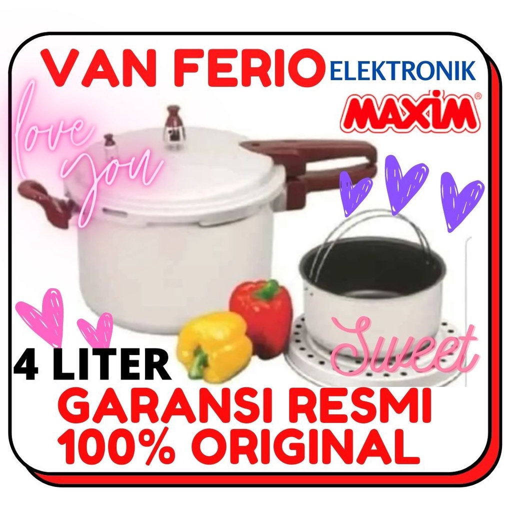 Jual MAXIM PANCI PRESTO 4 LITER - PRESSURE COOKER 4L | Shopee Indonesia