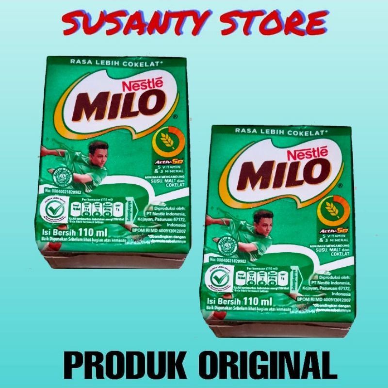 Jual MILO NESTLE ACTIVE GO 110ML MINUMAN MENGANDUNG SUSU,MALT DAN COKLAT | Shopee Indonesia