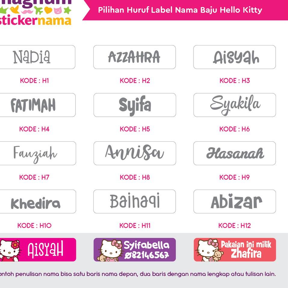 Jual Trend Produk Bulan Label Nama Baju, Label Nama Kain, Label Setrika ...