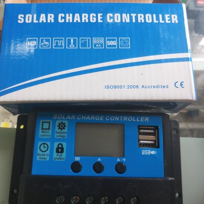 Jual Solar charge controller 20A cell PWM Pengisi Daya Panel Surya 12v 24v | Shopee Indonesia