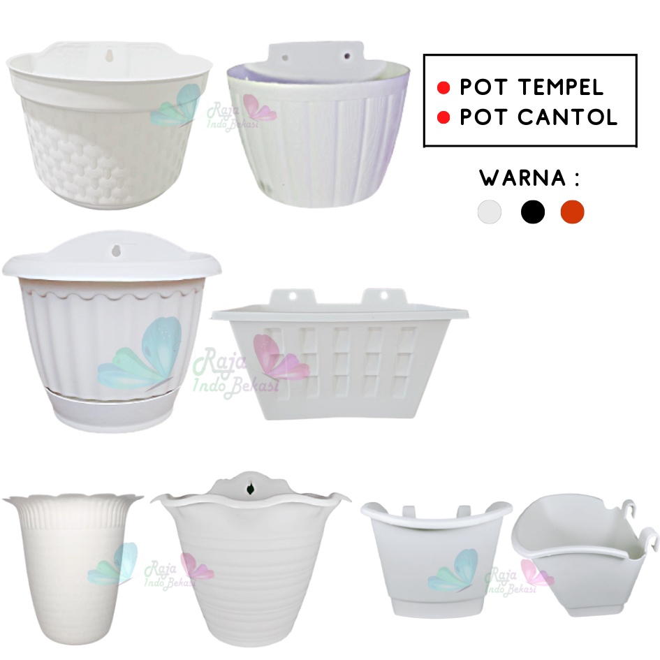 Jual Pot Dinding Tempel Tembok Hitam Putih - Vertical Garden | Shopee ...