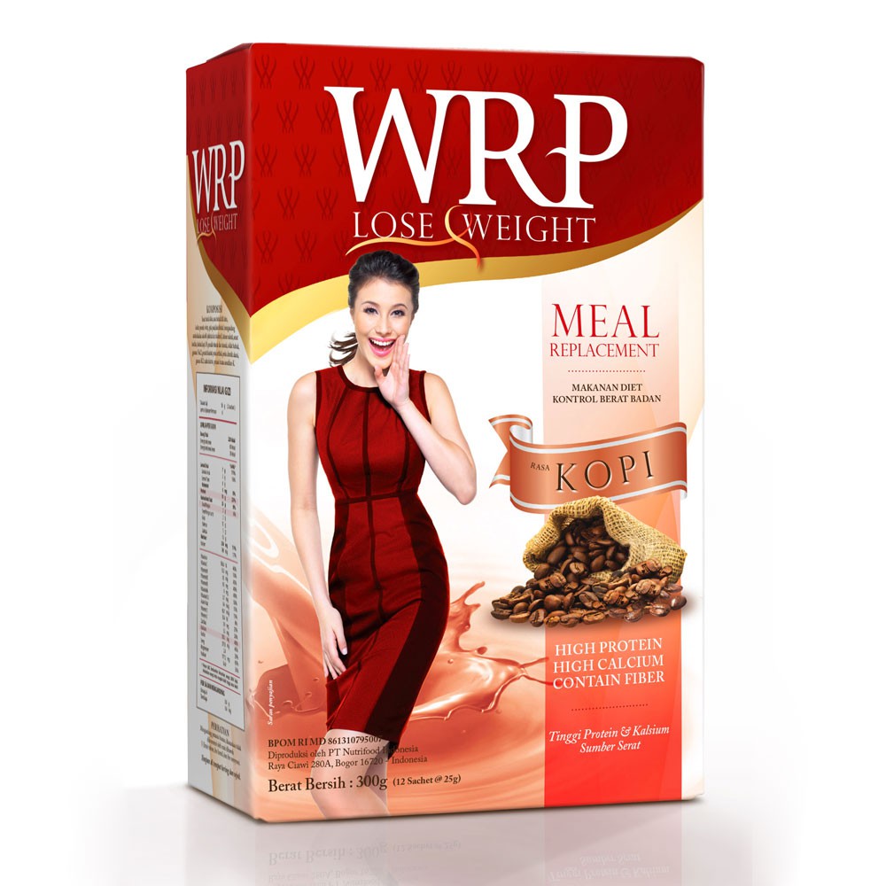 Jual WRP Lose Weight 324gr Coklat/Strawberry/Mocca Green Tea/Kopi ...