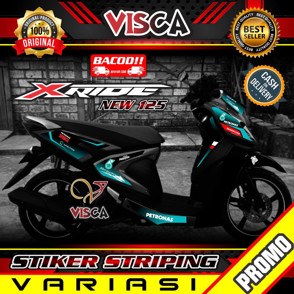 Jual Striping X Ride 125 Stiker Sticker Striping Variasi Yamaha X Ride ...