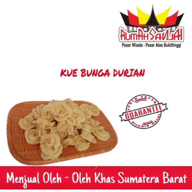 Jual Kue Bunga Durian 500 gr oleh - oleh khas ranah minang | Shopee ...