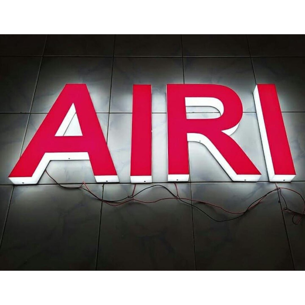 Jual Huruf Timbul 3D Akrilik / Acrylic Led Nyala Uk. 10 cm | Warna ...