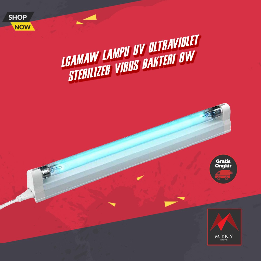 Jual LAMPU UV ULTRAVIOLET STERILIZER VIRUS BAKTERI 8W | Shopee Indonesia