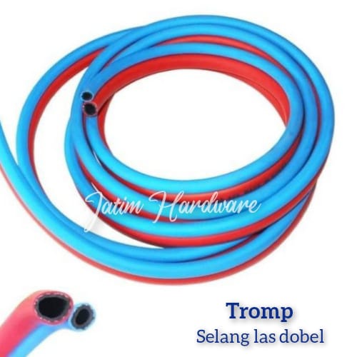 Jual SELANG LAS DOUBLE 1/4x3/8/SELANG BLENDER LAS/Twin welding/SELANG ...