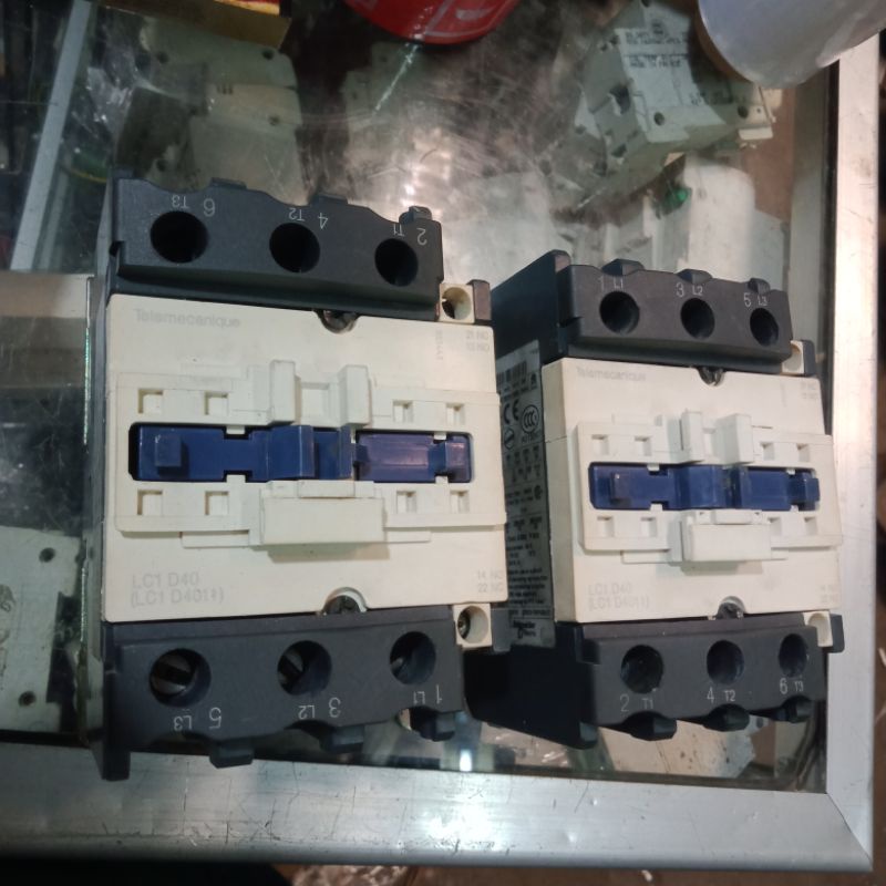 Jual kontaktor schneider lc1d40 lc1d4011 220v 60a | Shopee Indonesia
