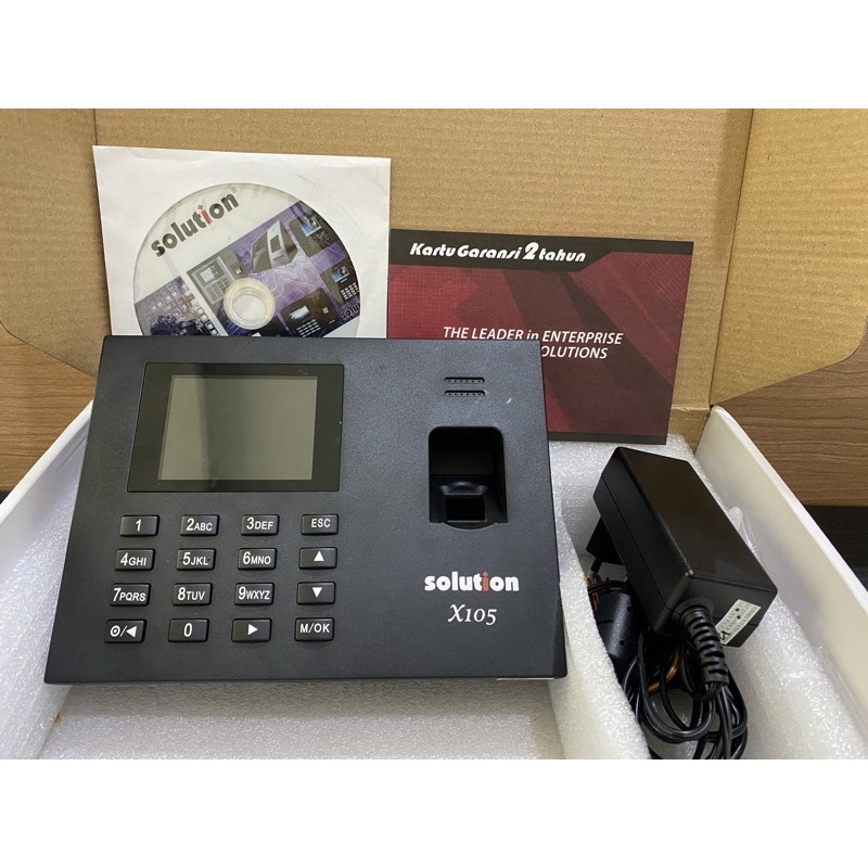 Jual Mesin Absensi Solution X105 / Mesin Finger Solution X105 | Shopee ...