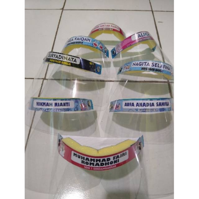 Jual Face shield GRATIS logo/Nama !!! Bisa buka tutup | Shopee Indonesia