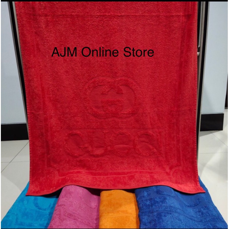 Jual handuk katun gucci jumbo uk 75 x 150 cm | Shopee Indonesia