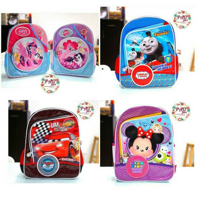 Jual Tas sekolah anak TK / tas tsum tsum / tas thomas / tas anak PG ...