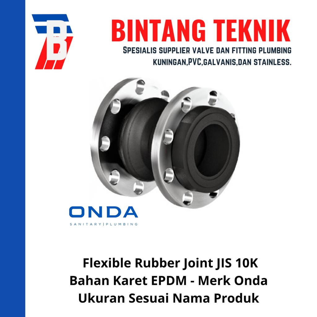 Jual Flexible Rubber Joint 3" inch Onda JIS 10K | Shopee Indonesia
