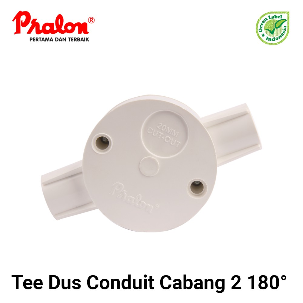 Jual Tee Dus Conduit 180°Cabang 2 Putih 20 mm Merek Pralon | Shopee ...