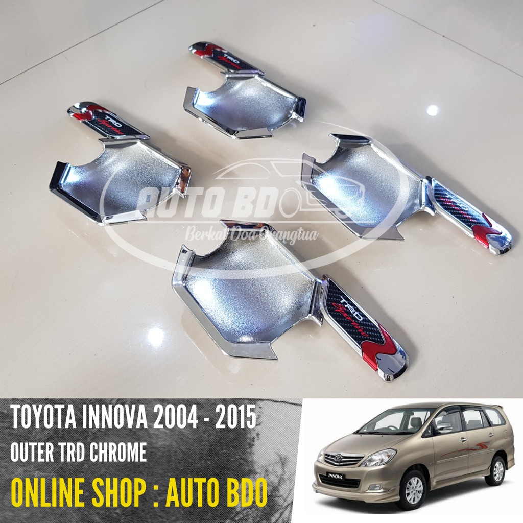 Jual Outer Handle / Mangkok Handle TRD Innova 2004 - 2015 CHROME | Shopee Indonesia