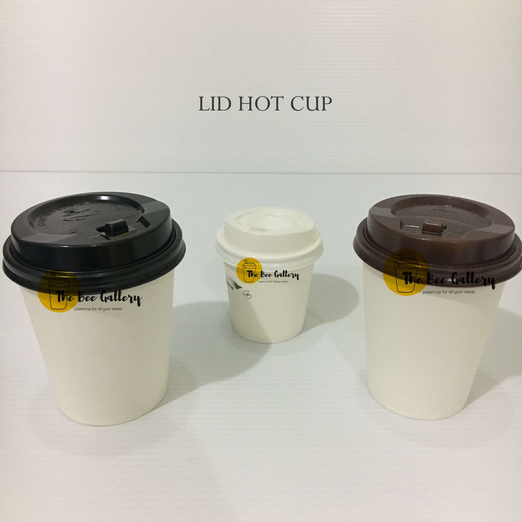 Jual Lid Tutup 8 oz Paper Cup Hot / Gelas Kertas Panas - 3 warna (per 1000) | Shopee Indonesia