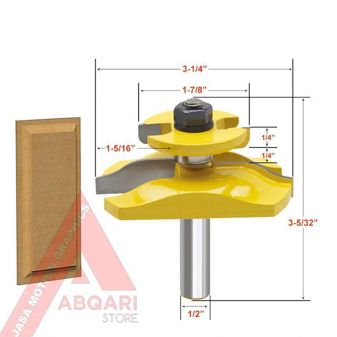 Jual raised panel doors / mata profil pintu dan jendela / router bit ...