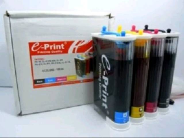 Jual Tabung & Tinta Eprint / E print / E-print Canon Infus plus Selang @100 ml Black Cyan ...