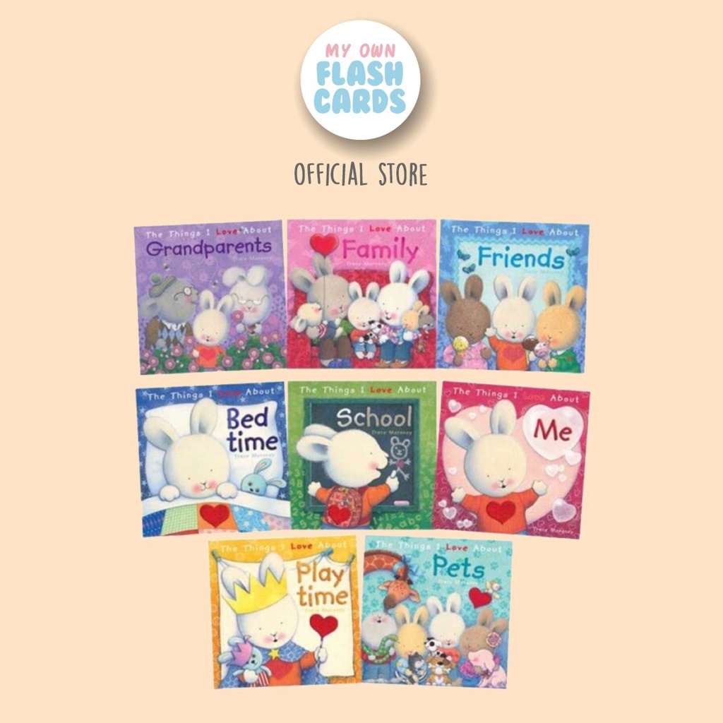 Jual The Things I Love Series - Set of 8 Books - Imported Book - Trace ...