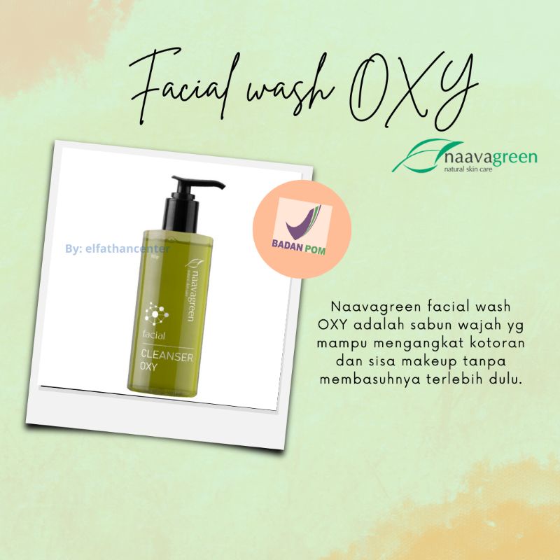 Jual (TERBARU) NAAVAGREEN FACIAL WASH OXY (NG-FWO) | Shopee Indonesia