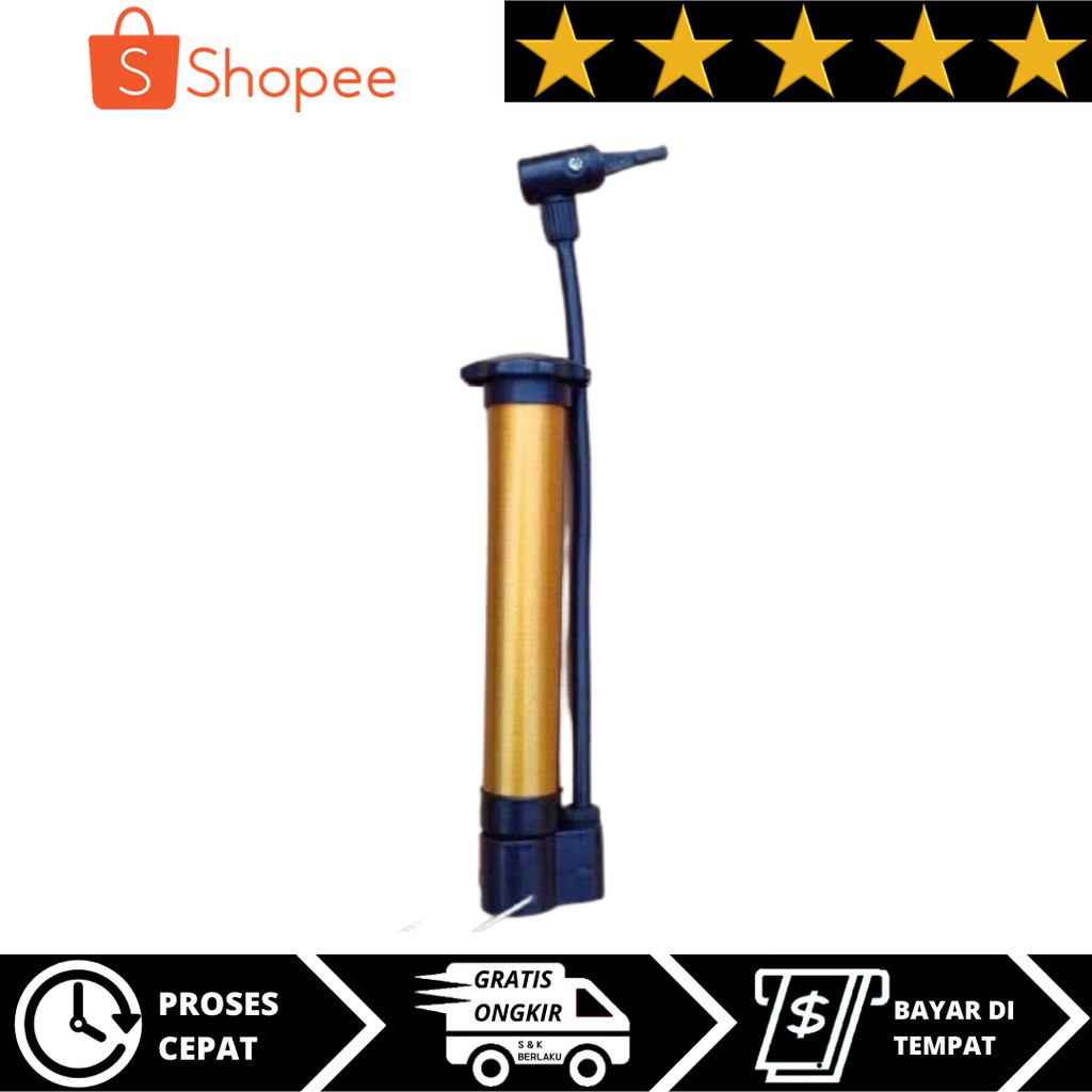 Jual POMPA ANGIN PORTABLE PORTABEL PRAKTIS MANUAL POMPA SEPEDA WIM ...
