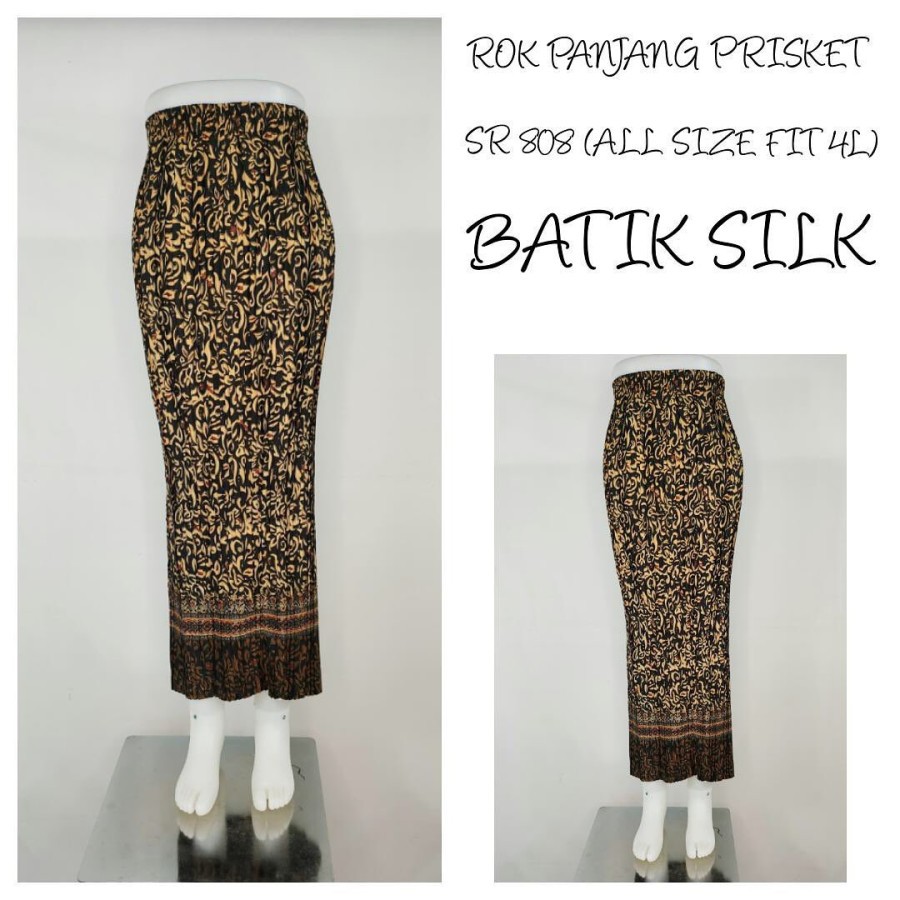 Jual Rok Plisket Batik Panjang Jumbo - Original / Rok Prisket Motif New ...
