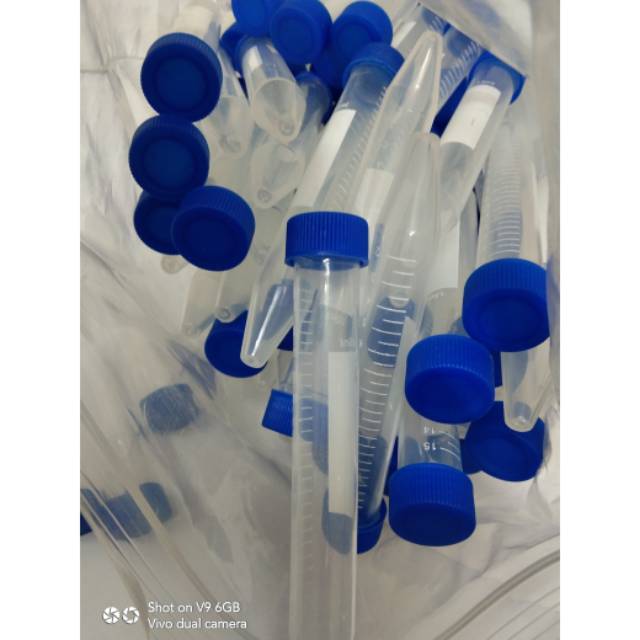 Jual Tabung Centrifuge 15 ml/Tubu centrifuge eceran Tabung 15/10 ml ...