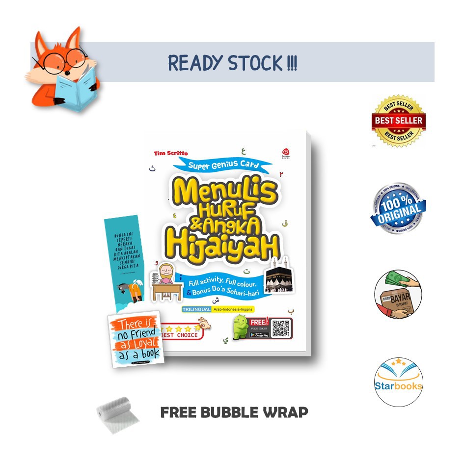 Jual Buku Menulis Huruf Dan Angka Hijaiyah : Super Genius Card ...