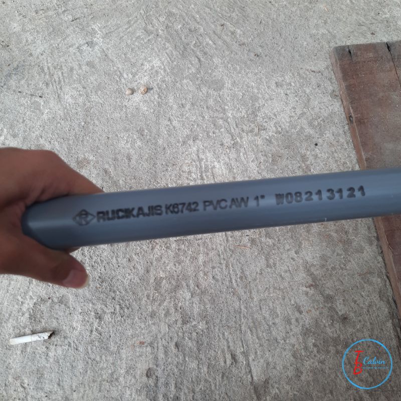 Jual Pipa PVC 1 inch Rucika JIS ABU AW | Shopee Indonesia