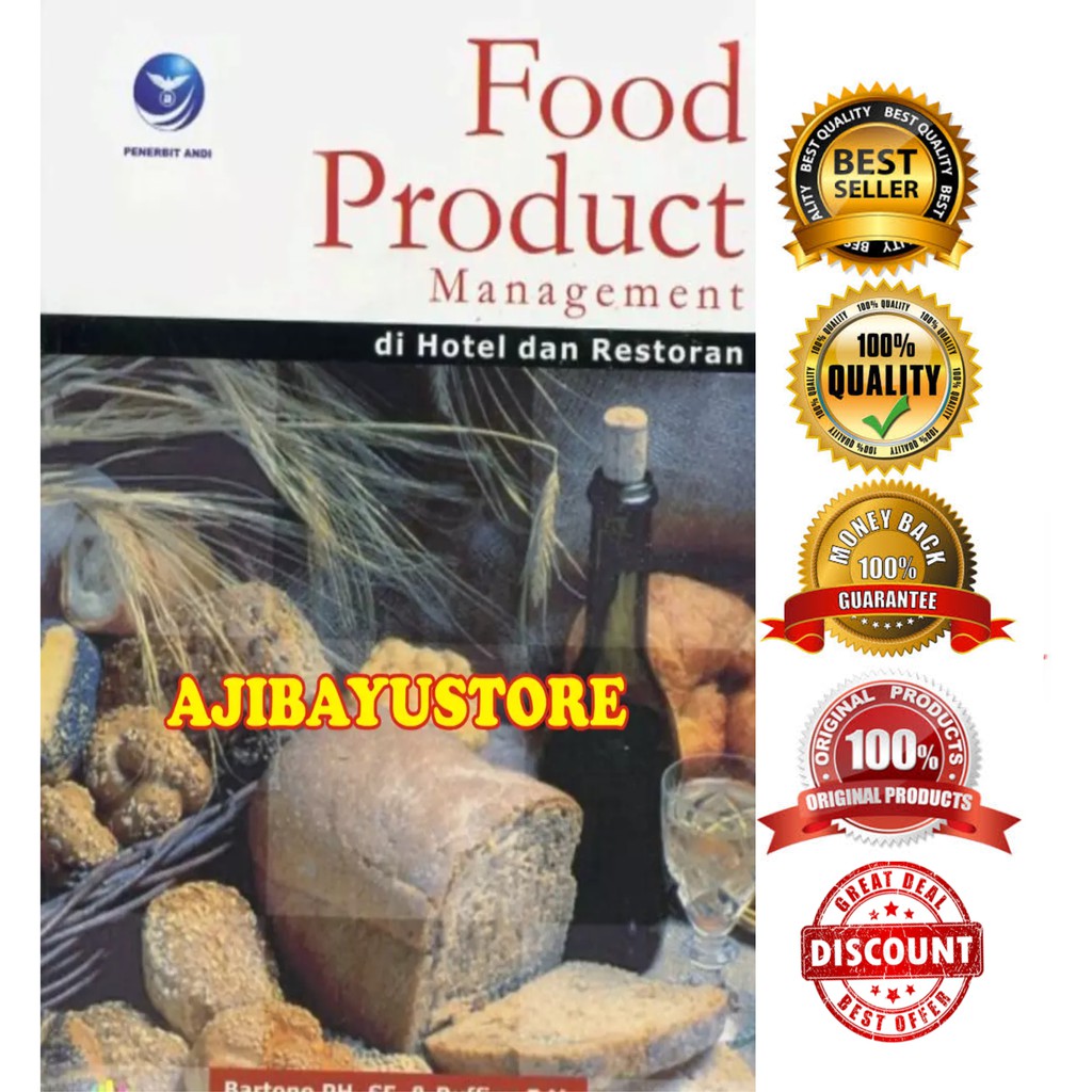Jual BUKU FOOD PRODUCT MANAGEMENT DI HOTEL DAN RESTORAN Bartono PH Andi ...