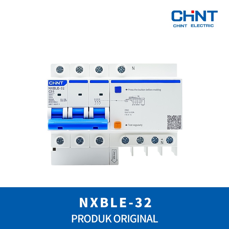 Jual Chint RCBO + MCB NXBLE-63 1P+N 2P 3P+N 6A 10A 16A 20A 25A 32A 40A 50A 63A 6kA 30MA | Shopee ...