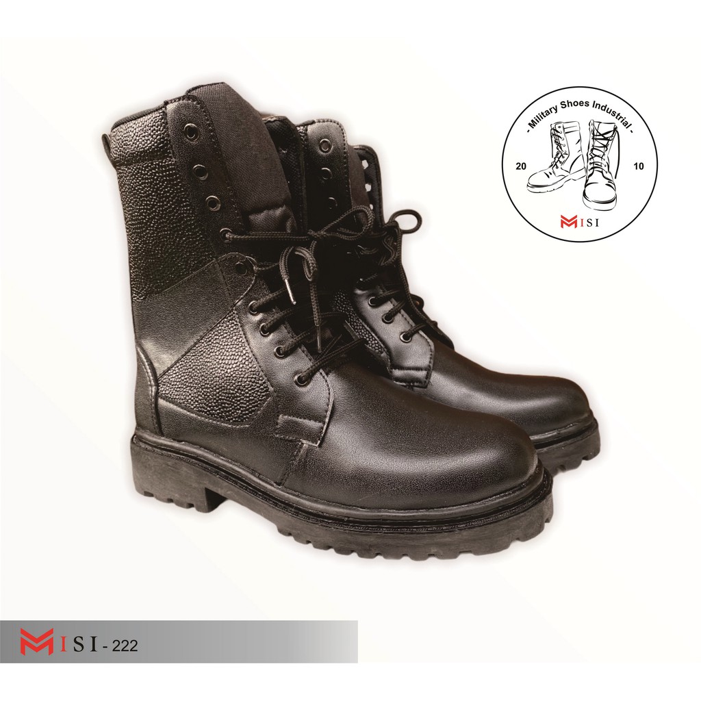 Jual Sepatu PDL garuda kombinasi kulit sintetis ( Misi-222 ) | Shopee ...