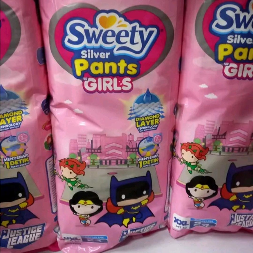 Jual SWEETY SILVER PANTS GIRL | Shopee Indonesia