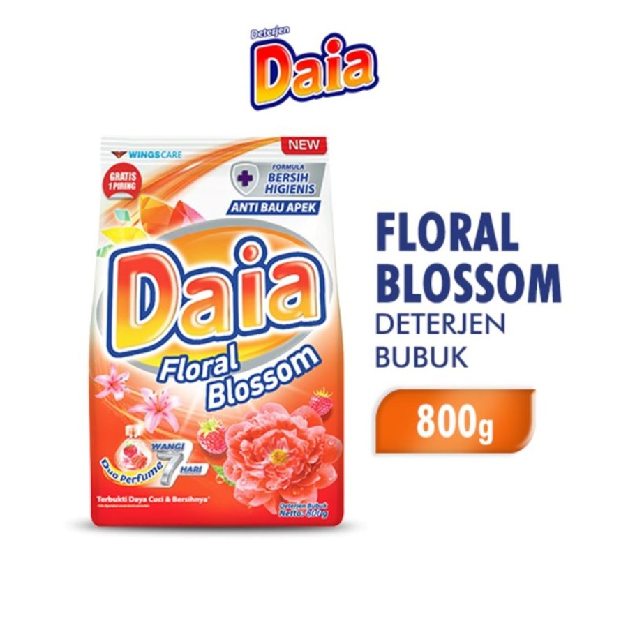 Jual Daia Detergen Bubuk Floral Blossom Bunga 800gr | Shopee Indonesia