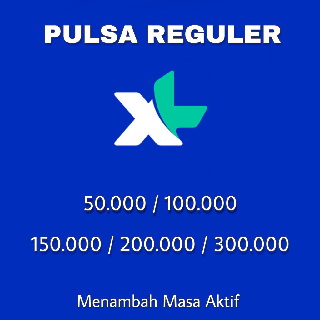 Jual Pulsa XL Reguler / Elektrik 50 100 150 200 300 400 500 600 700 800 ...