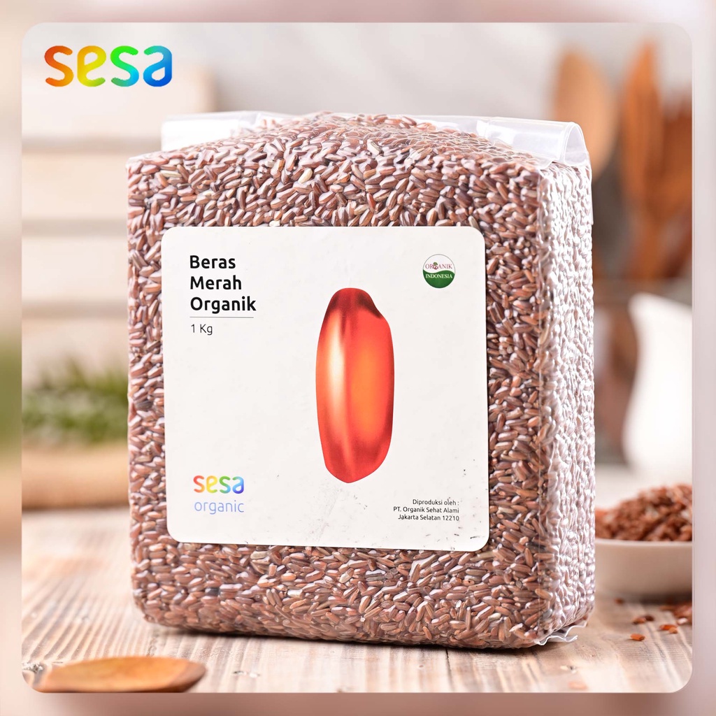 Jual SESA Beras Merah Organik 1kg - Nasi Makanan Kebutuhan Pokok ...