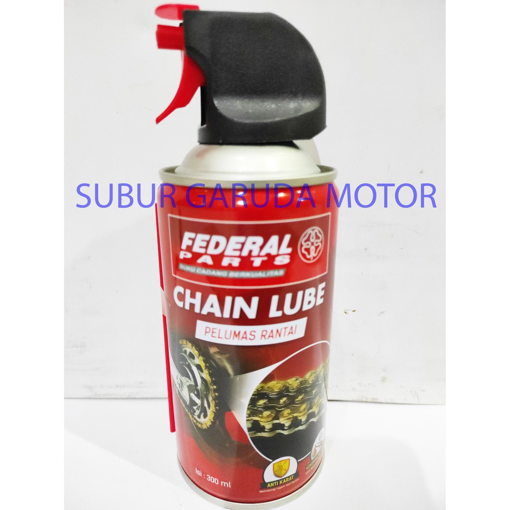Jual CHAINLUBE MERK FEDERAL 300 ML OLI RANTAI ANTI KARAT KUALITAS ...