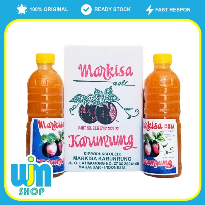 Jual Markisa Karunrung 500 ml x 2 Botol Khas Makassar Sulawesi Selatan ...