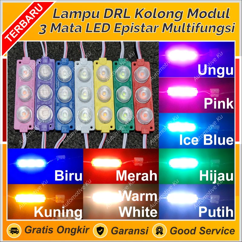 Jual LAMPU LED KOLONG MODUL MATA 3 MULTIFUNGSI: SEIN, REM, MUNDUR ...