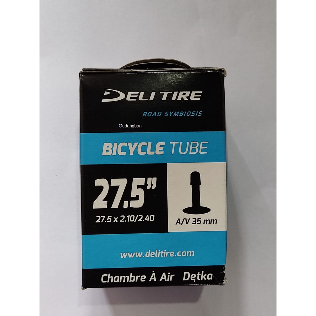 Jual BAN DALAM SEPEDA 27.5 x 2.10 / 2.40 (BIRU) Deli Tire Swallow AV Cop Motor MTB 35mm 48mm ...