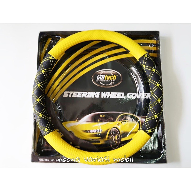 Jual Cover stir mobil mbtech bordir kuning sarung setir mobil avanza ...