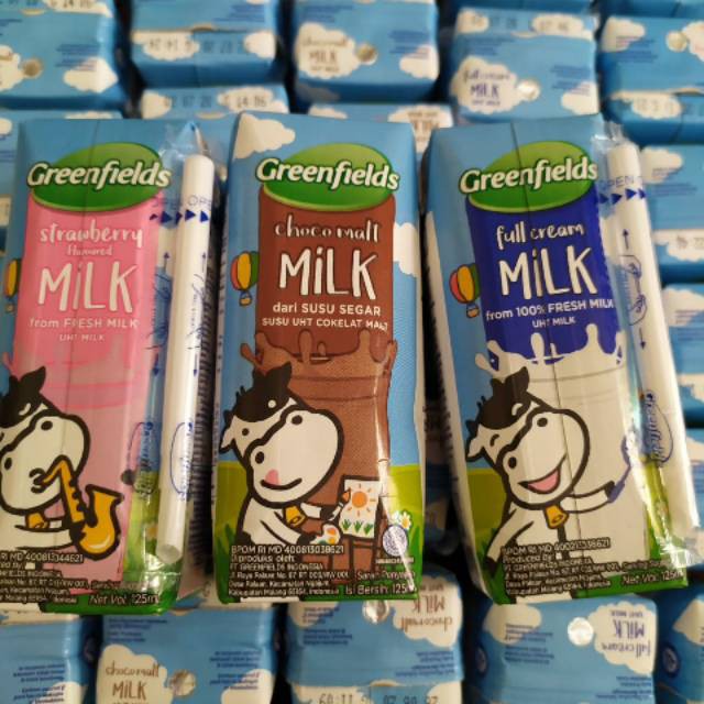 Jual Susu UHT greenfield 125ml | Shopee Indonesia