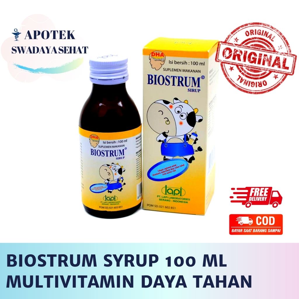 Jual BIOSTRUM SYRUP 100 ML - Multivitamin Suplemen Daya Tahan Tubuh dan ...