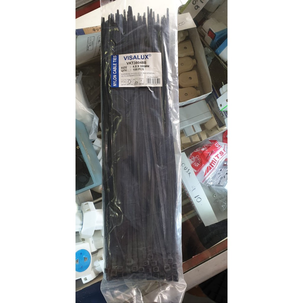 Jual Visalux Nylon Cable Ties 4.8 x 380 mm (100pcs) | Shopee Indonesia